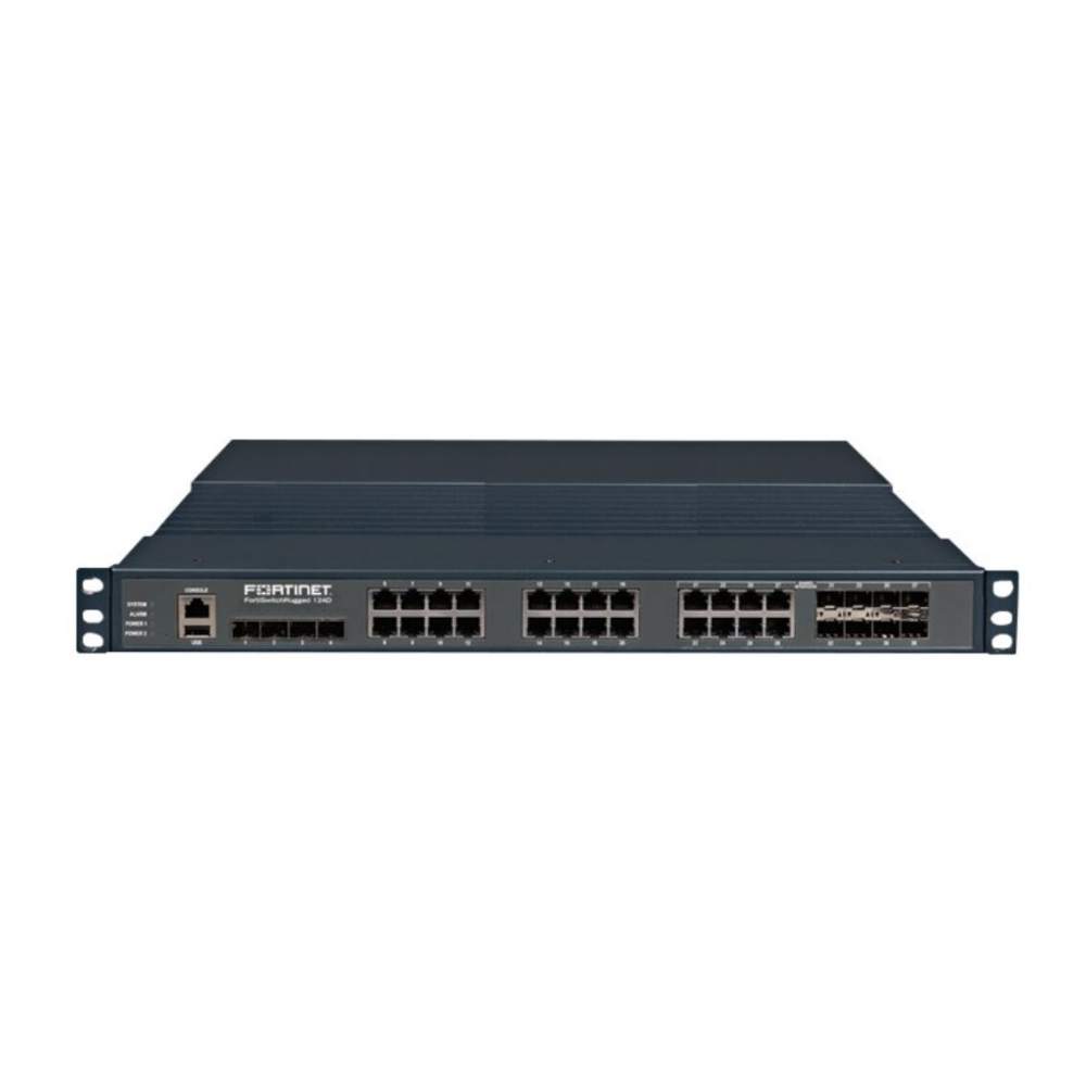 Fortinet FortiSwitch Rugged 124D - switch - 24 ports - rack-mountable ...