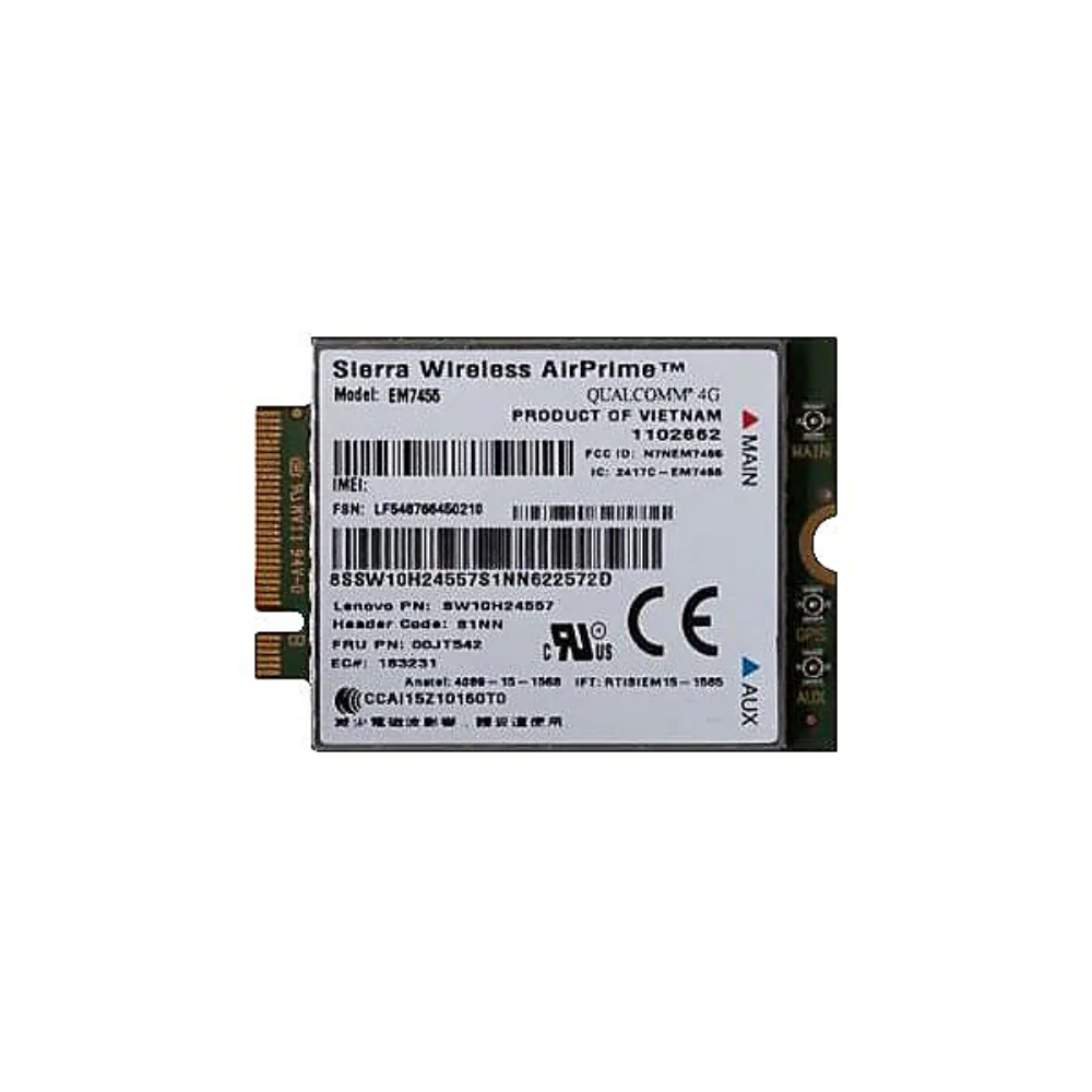 Lenovo ThinkPad EM7455 4G Mobile Broadband - wireless cellular modem ...
