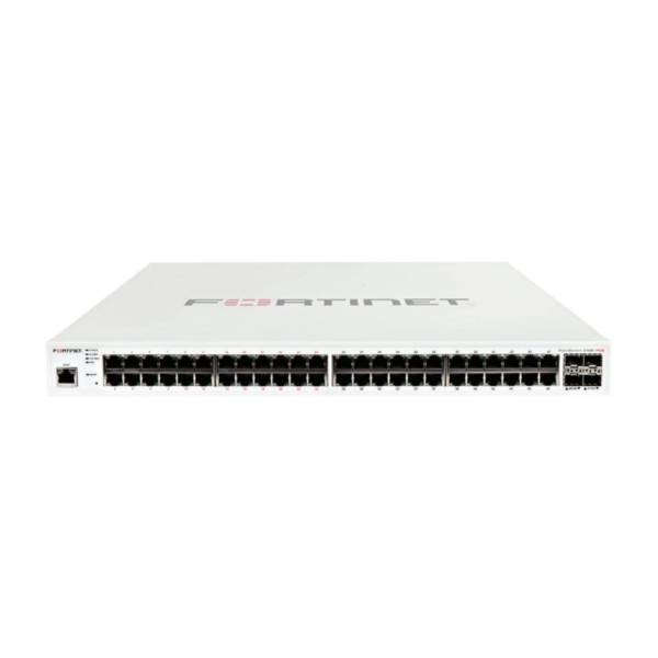 Fortinet FortiSwitch 248E-POE - switch - 52 ports - managed - rack ...